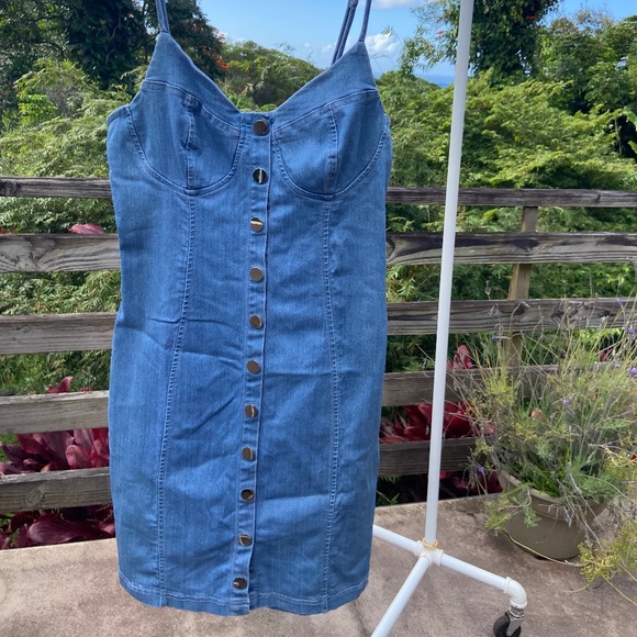 Isis | Dresses | Iris Denim Dress Nwot | Poshmark